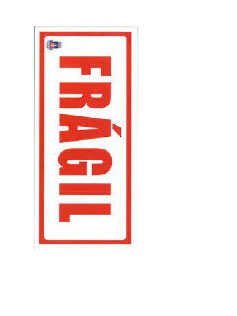 Plaquinha Fragil | PDF