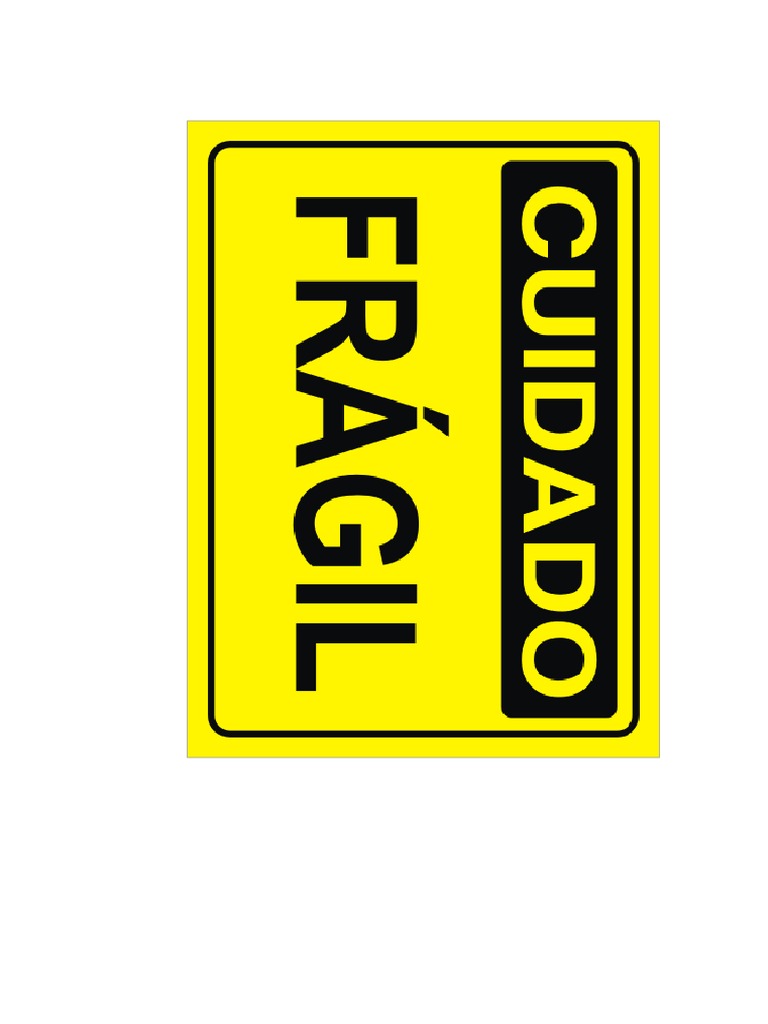 Plaquinha Cuidado Fragil | PDF