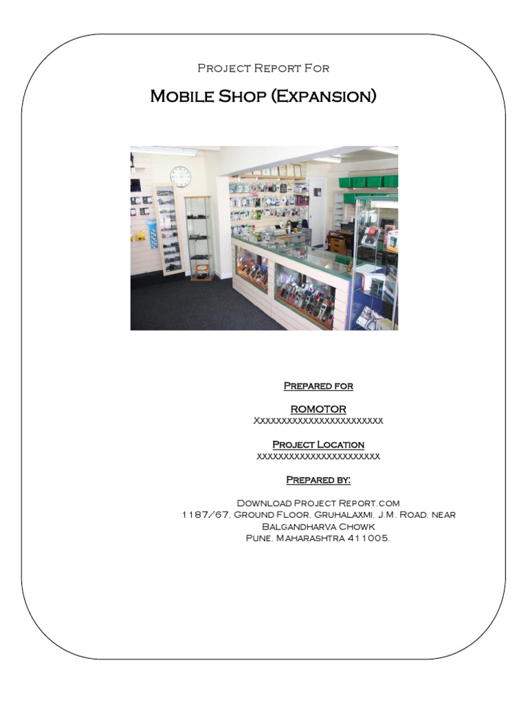 Mobile Shop Project Report | PDF | Balance Sheet | Credit