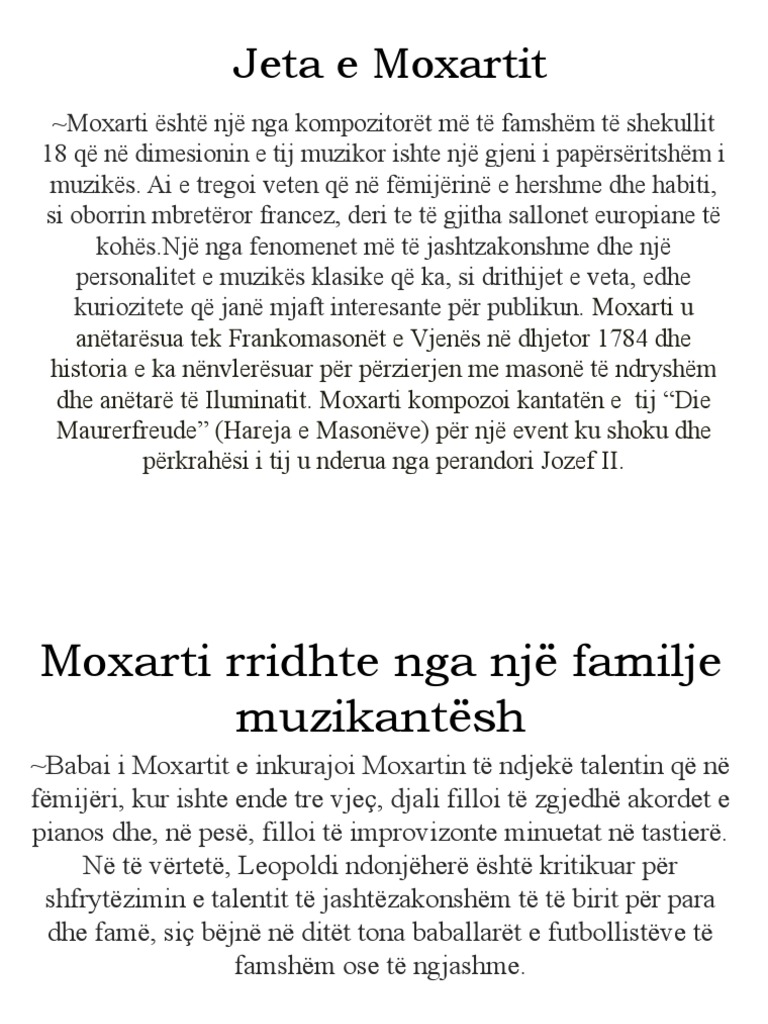 Jeta E Moxartit Pdf