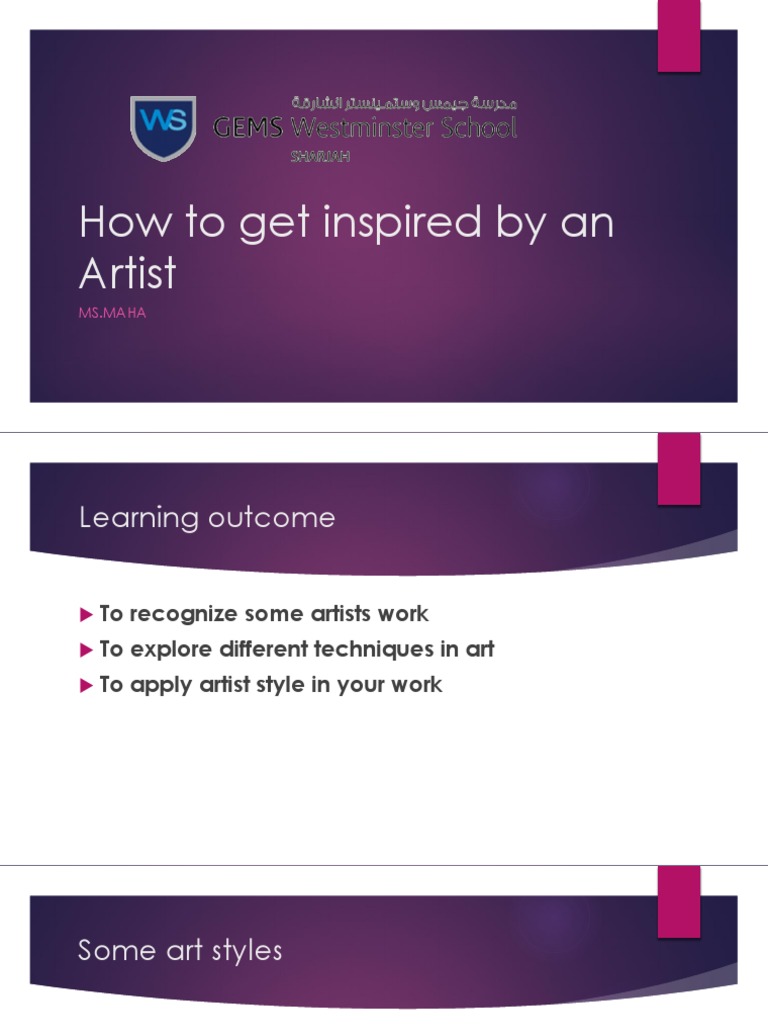 How To Get Inspired by An Artist | PDF