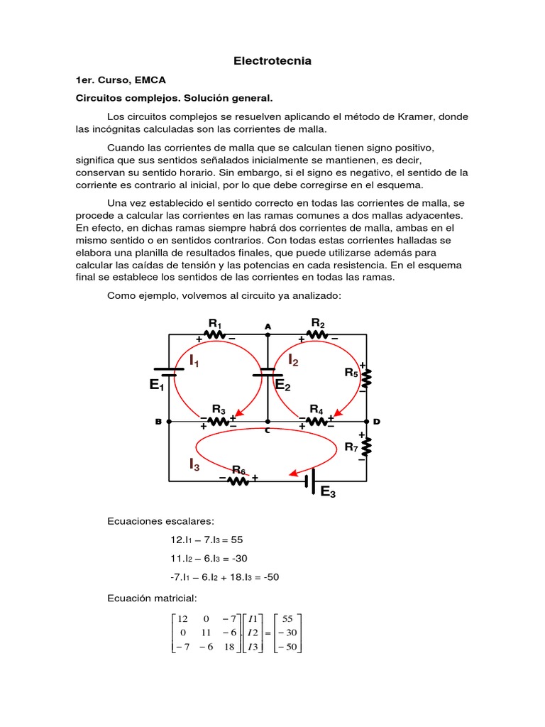 Circuitos Complejos, Solución General | PDF