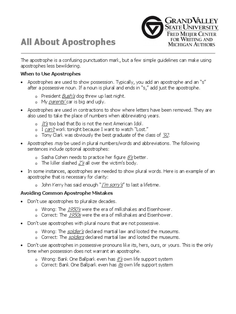 Apostrophes With Comic | PDF | Plural | Grammatical Number
