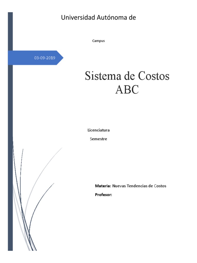 Sistema de Costos ABC | PDF