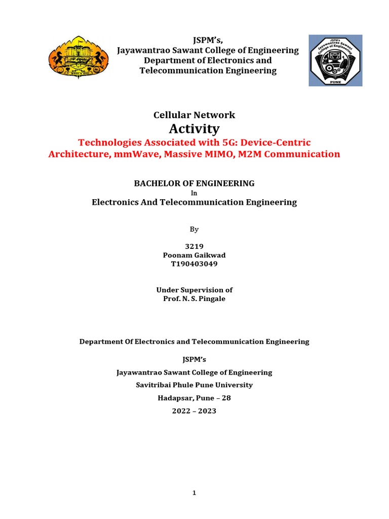 Technologies Associated With 5G: Device-Centric Architecture, Mmwave ...