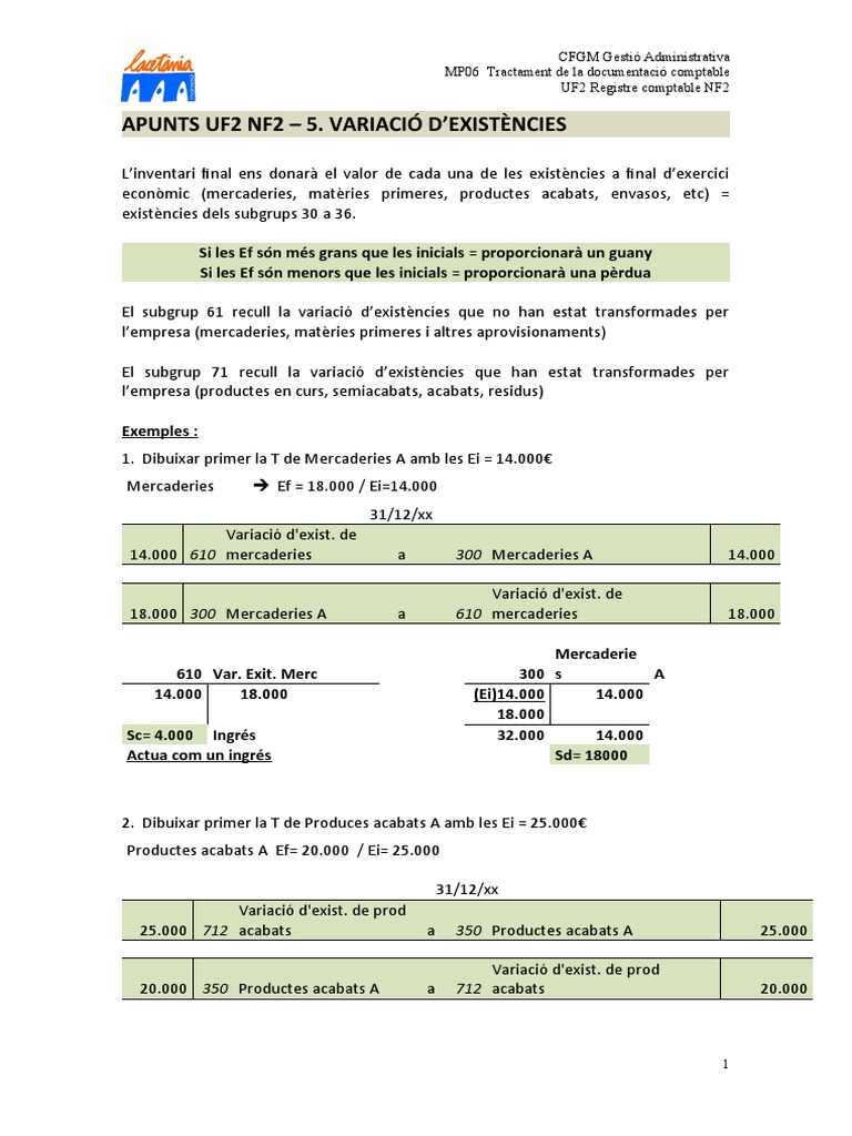 Apunts UF2-2 5VarExis | PDF