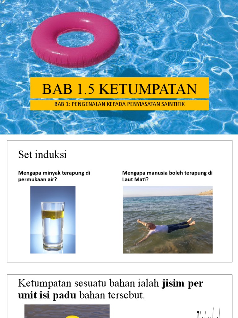 Bab 1.5 Ketumpatan | PDF