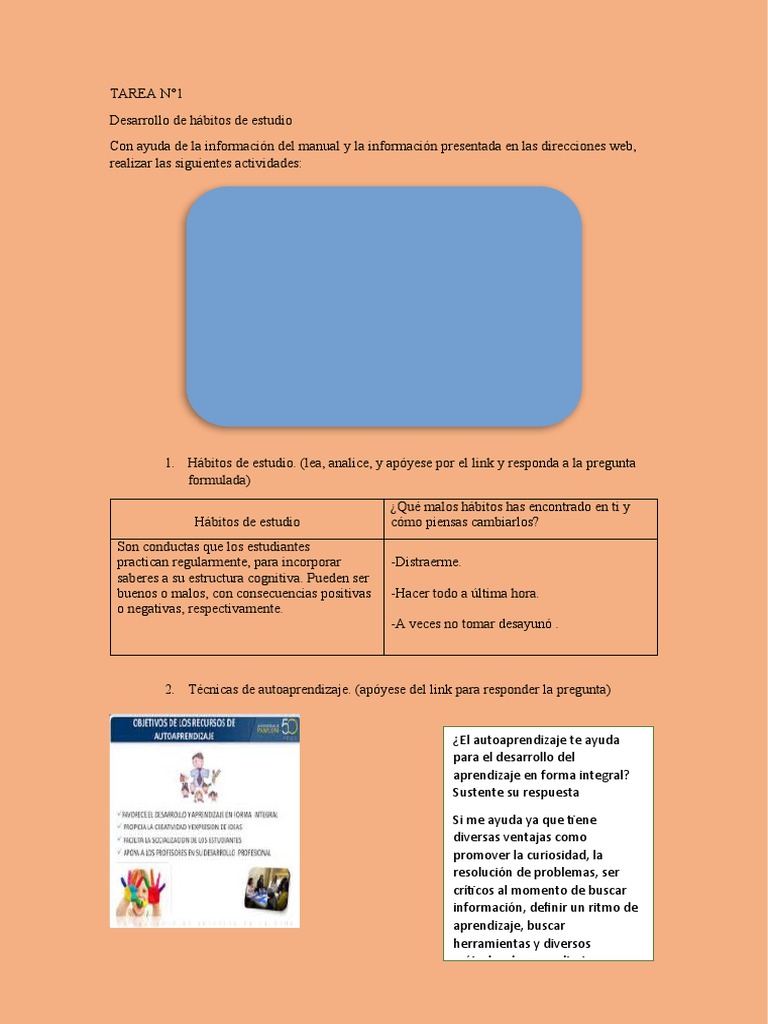 Habitos de Estudio | PDF