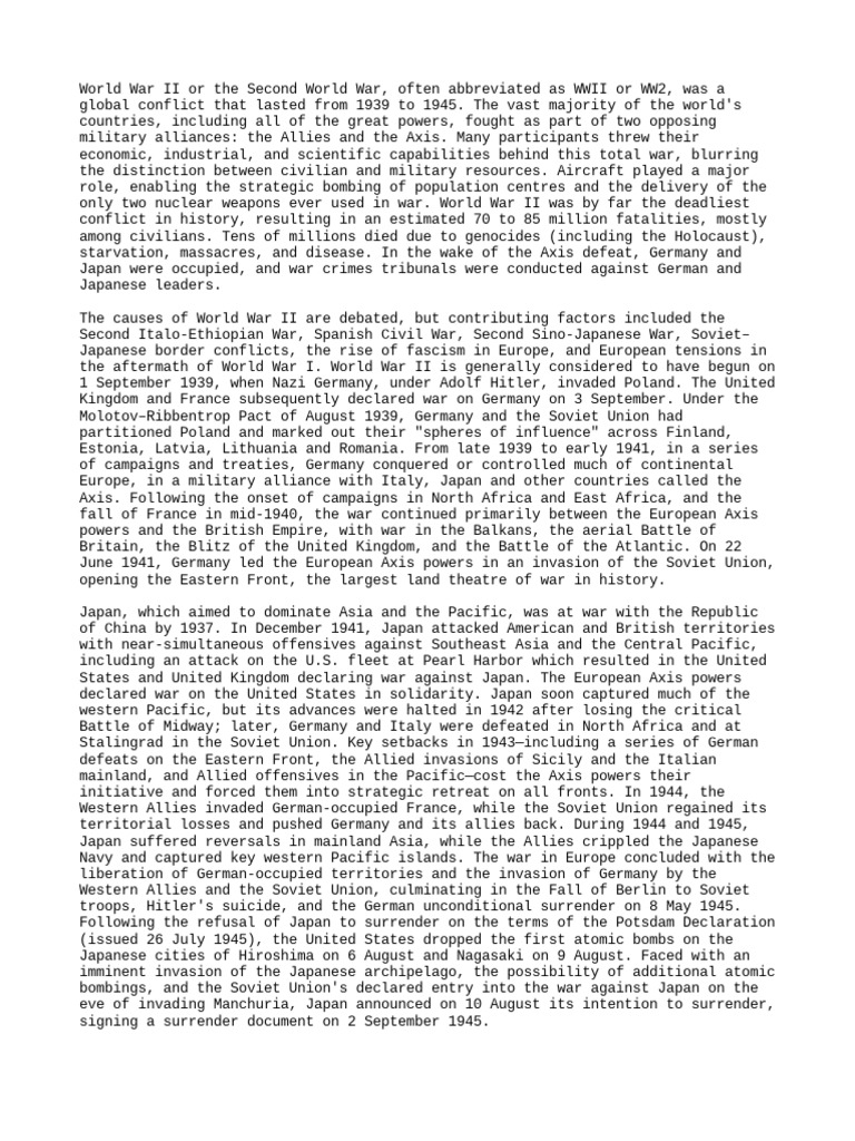 World War 2 | PDF