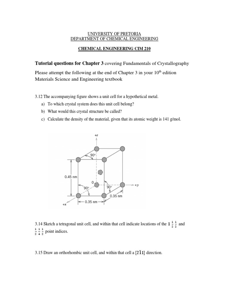 Fundamentals of Crystallography | PDF