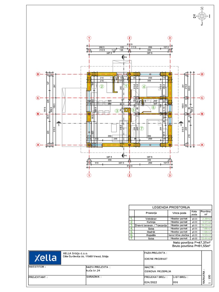 Idejni Projekat Kuce BR | PDF