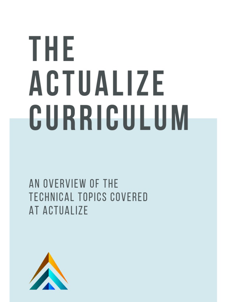 Actualize Curriculum | PDF | World Wide Web | Internet & Web