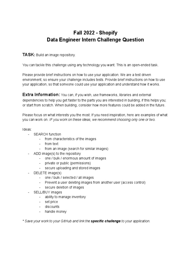 Data Engineer Intern Challenge | PDF