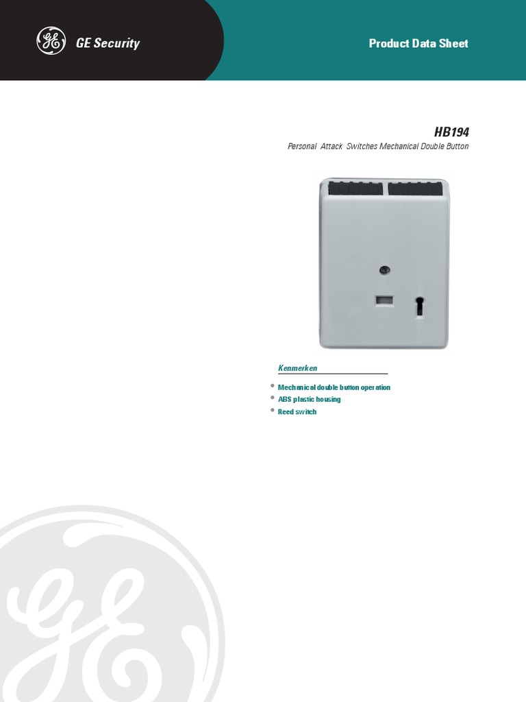 HB194 Datasheet Aritech | PDF