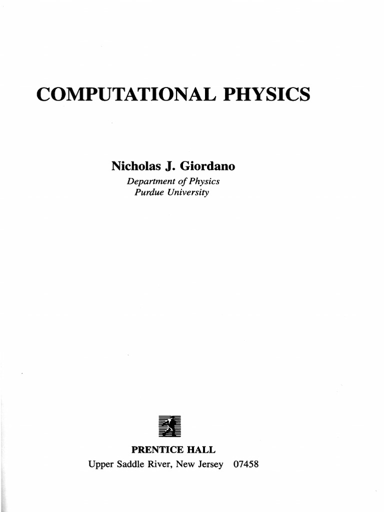 Computational Physics | PDF | Chaos Theory | Differential Equations