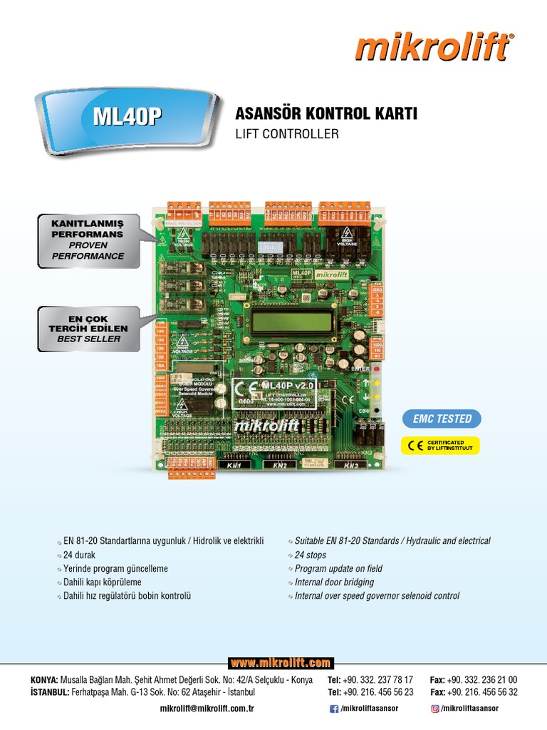 Asansör Kontrol Karti: Lift Controller | PDF