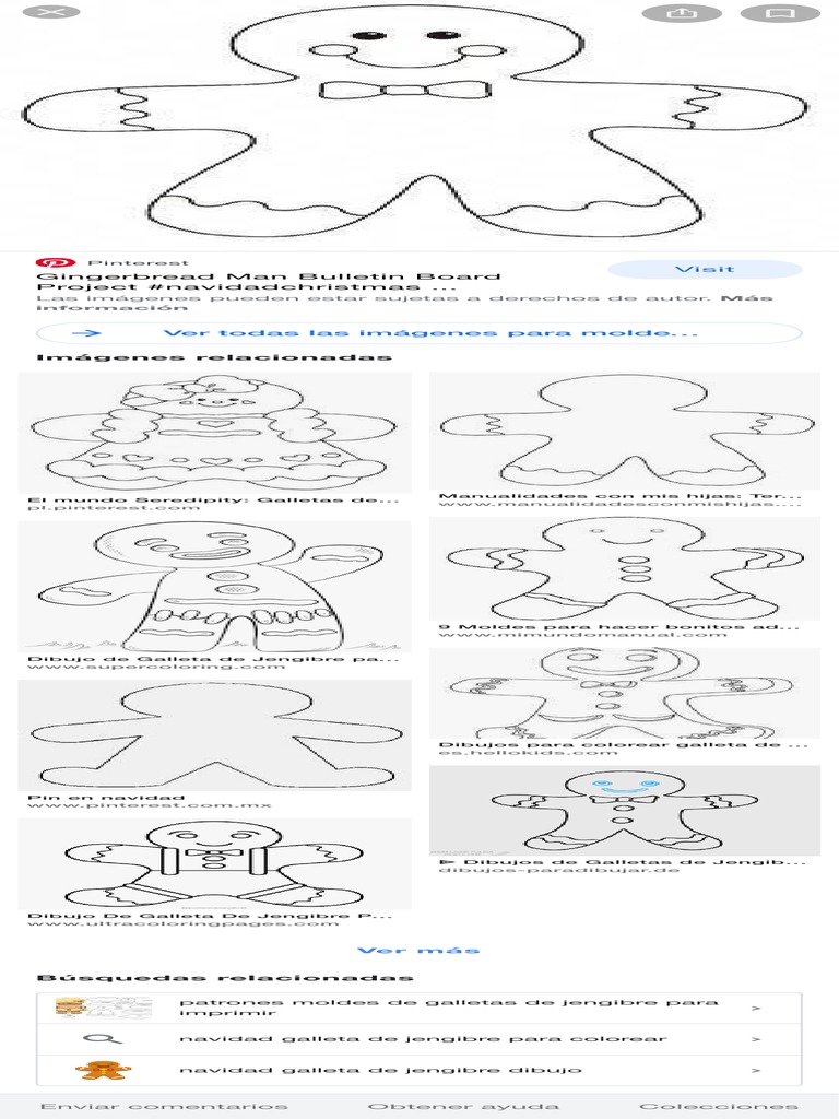 Plantilla De Niña De Jengibre Para Imprimir Caja "Casita De Jengibre"