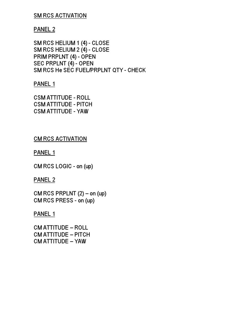 NCPP CSM Rcs Checklist | PDF