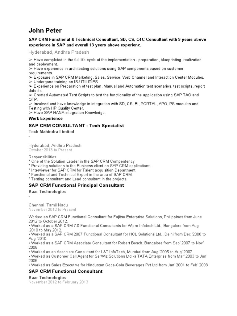 John Peter | PDF | Customer Relationship Management | Sales