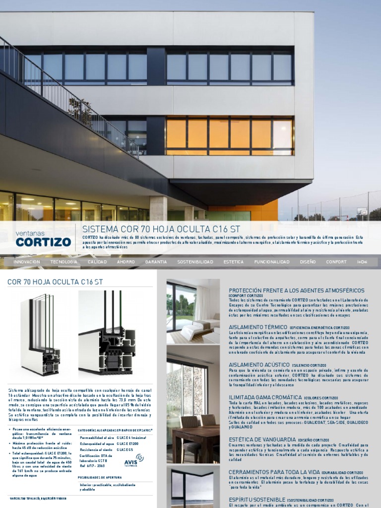 Sistema Cor 70 Hoja Oculta C16 ST | PDF