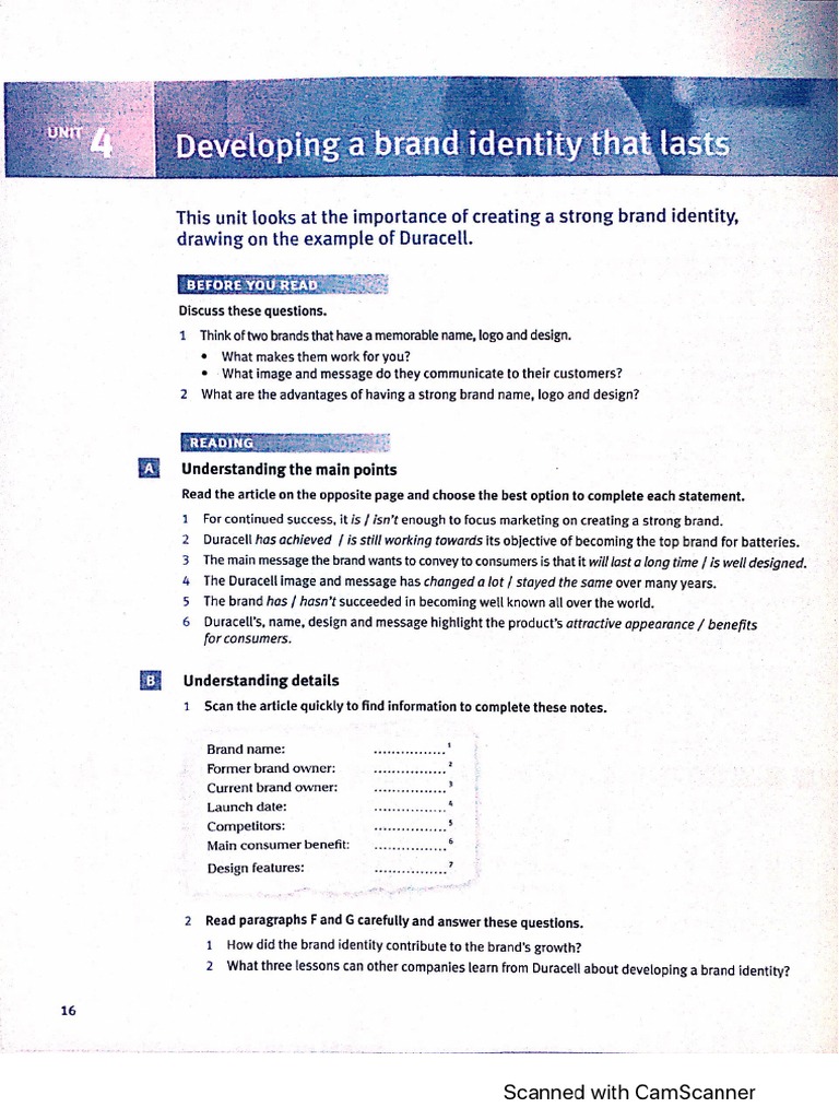 Unit 4. Developing A Brand Identity That Lasts | PDF