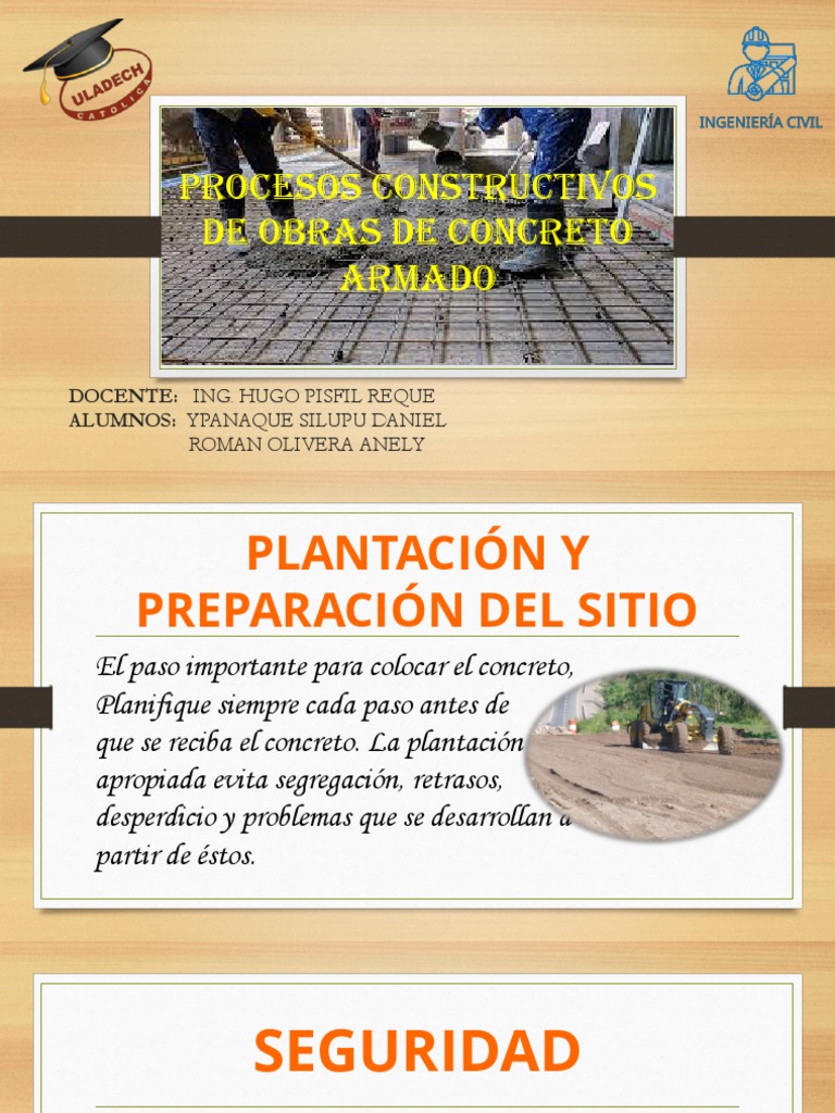 procesos constructivos de obras de concreto armado | PDF