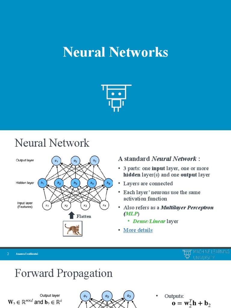 Mla Cv Lecture1 10 Neural Networks Pdf