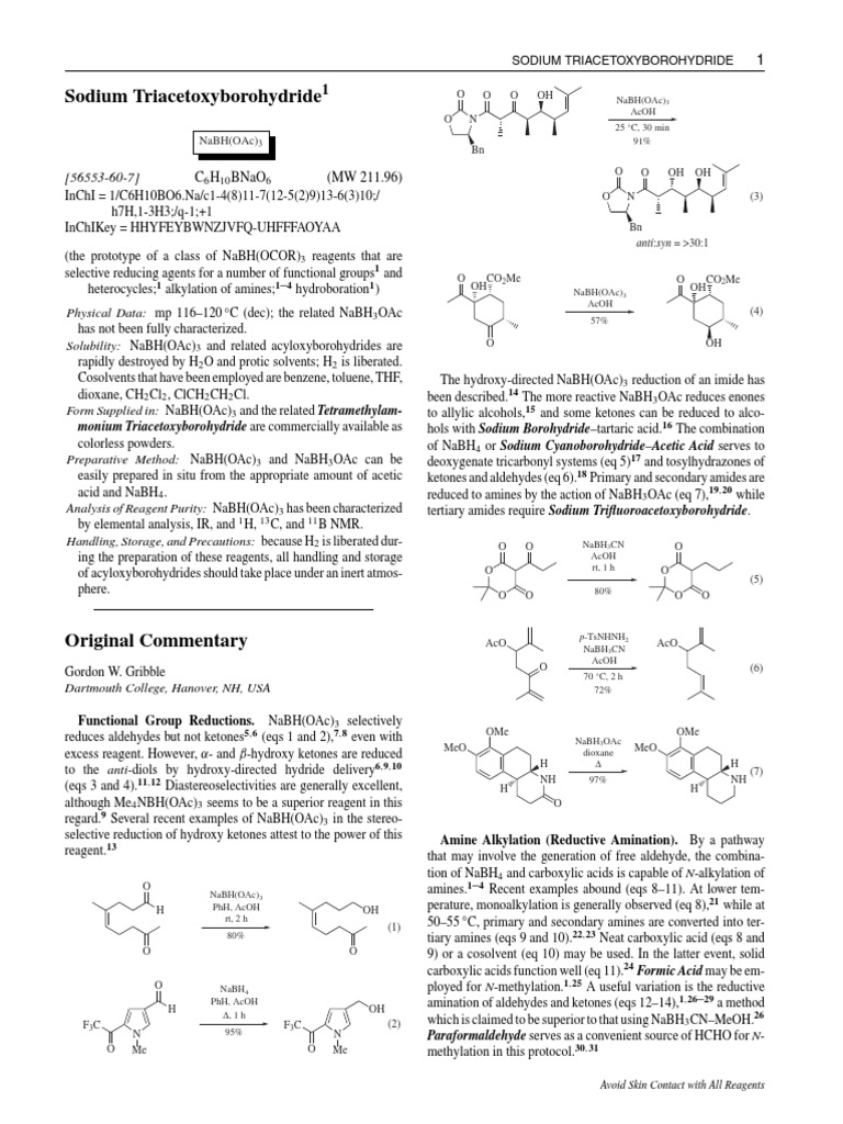 STAB Reagent (e-EROS Encyclopedie) | PDF