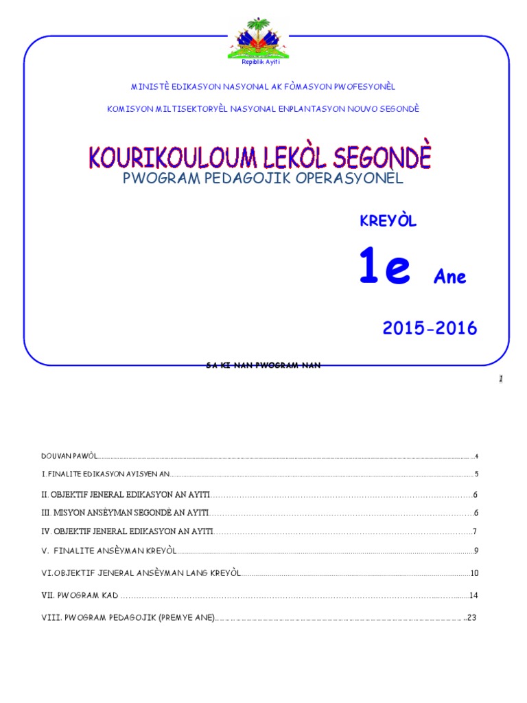 Ppo Kreyol1ns | PDF