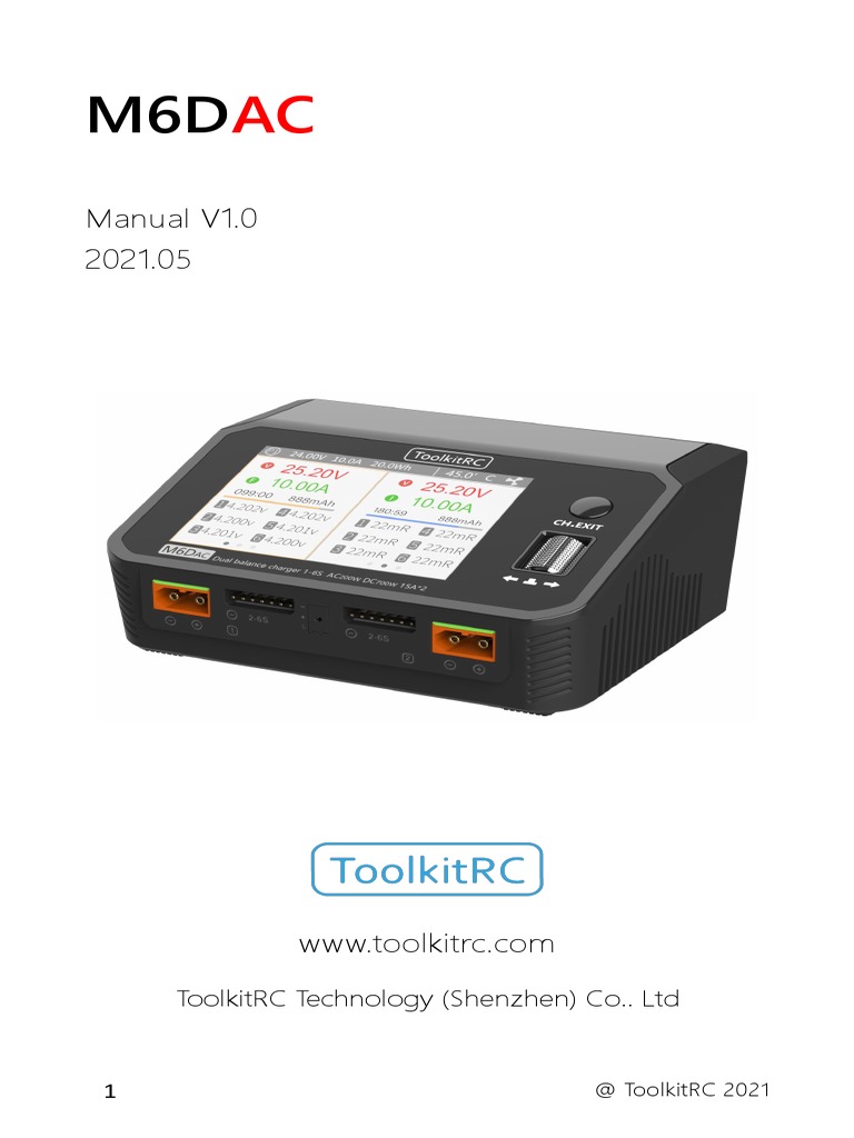 M6DAC Manual V1.0 | PDF | Rechargeable Battery | Battery Charger