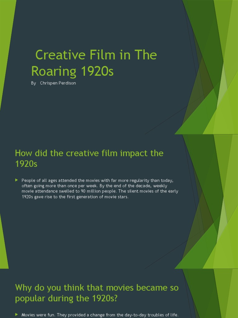 Impact of Cinema in the Roaring 20s | PDF