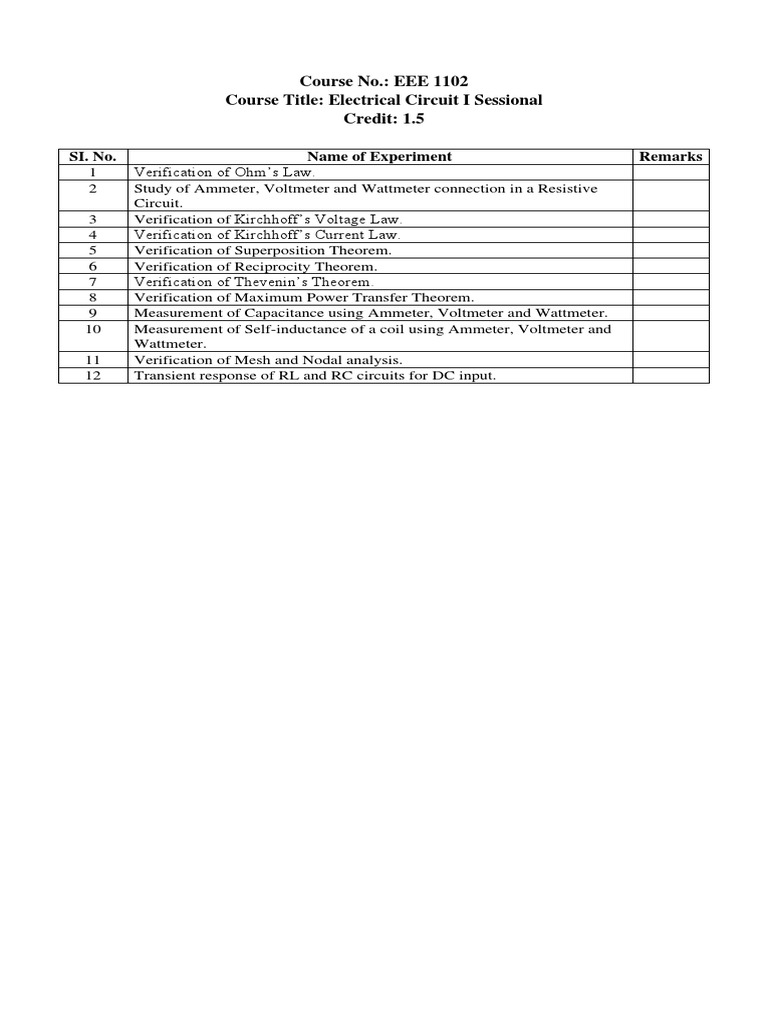 Eee 1102 | PDF | Capacitor | Electrical Network