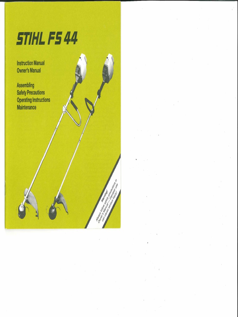 STIHL FS 44 Owners Instruction Manual | PDF