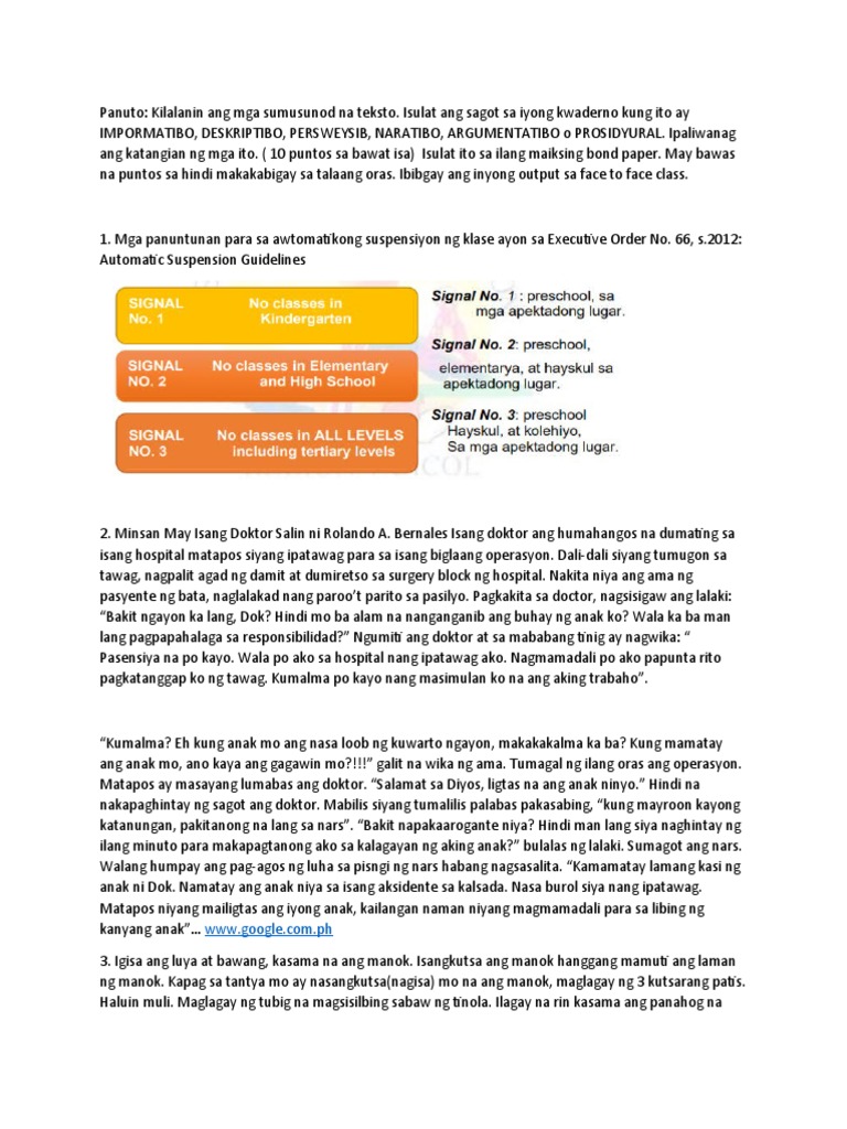 Pagbasa Home Learning Activity | PDF