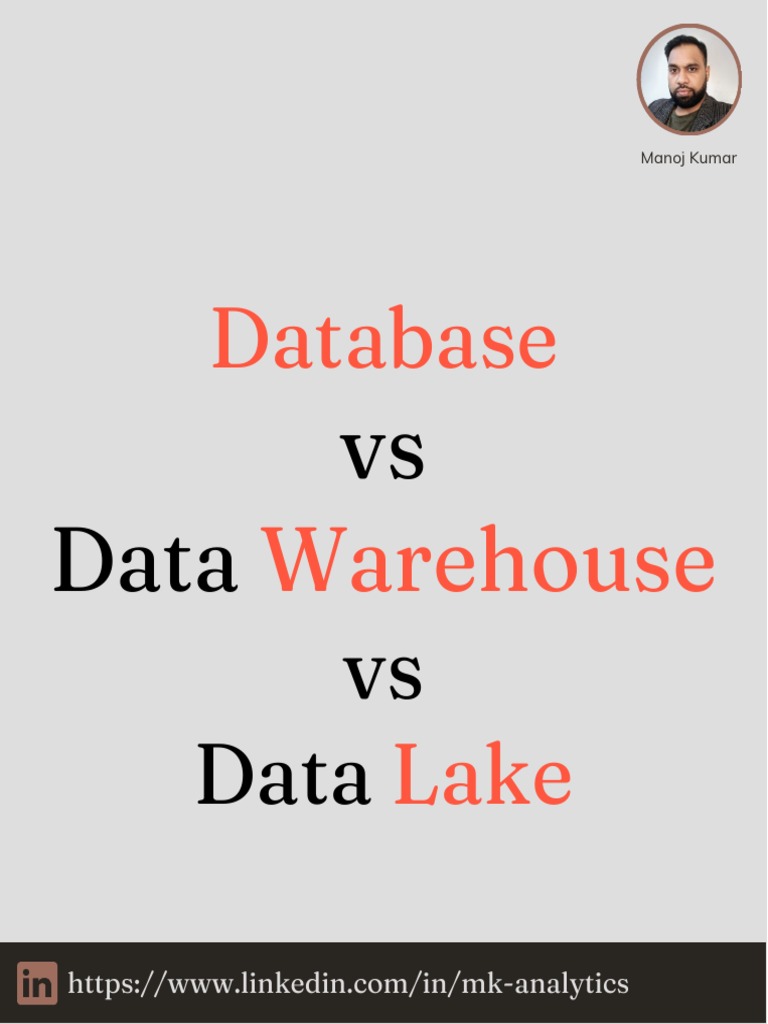 Database Vs Data Warehouse Vs Data Lake | PDF | Databases | Data