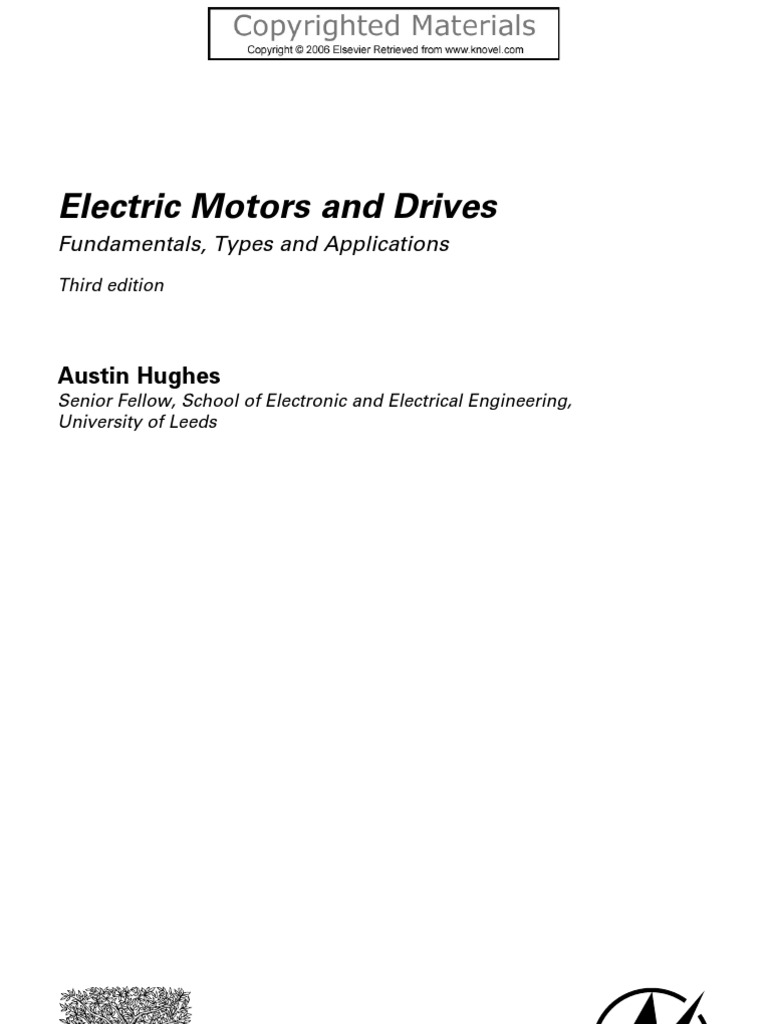 Electric Motors and Drives: Fundamentals, Types and Applications | PDF ...