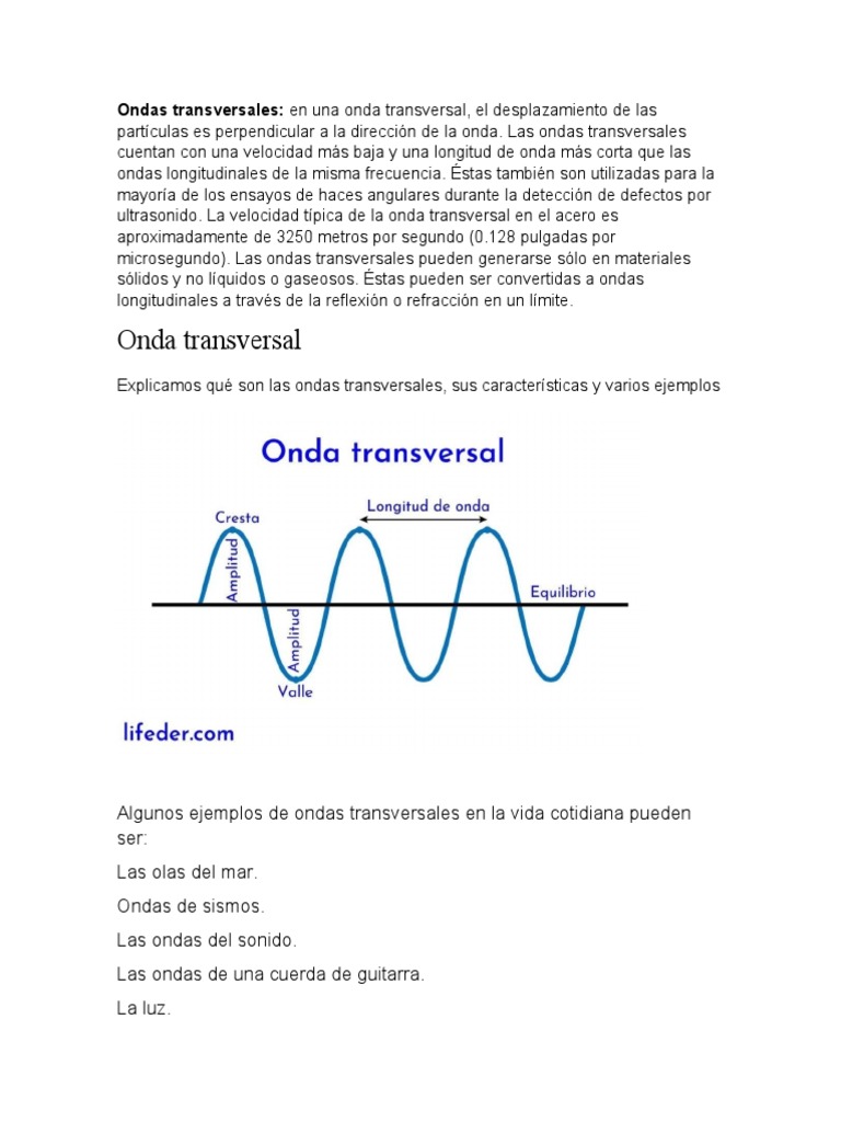 Ondas Transversales | PDF