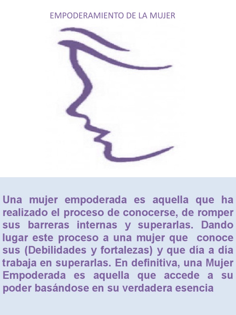 Presentación MUJER EMPODERAMIENTO | PDF