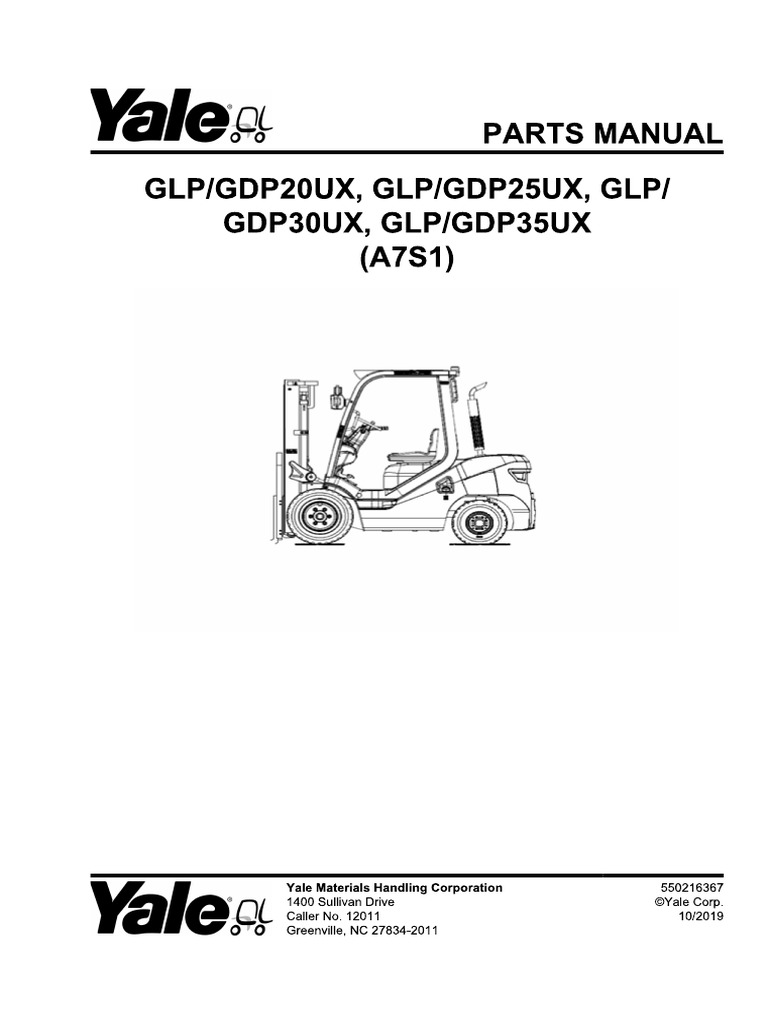 Yale Glp025-30 Ux - Manual de Partes | PDF