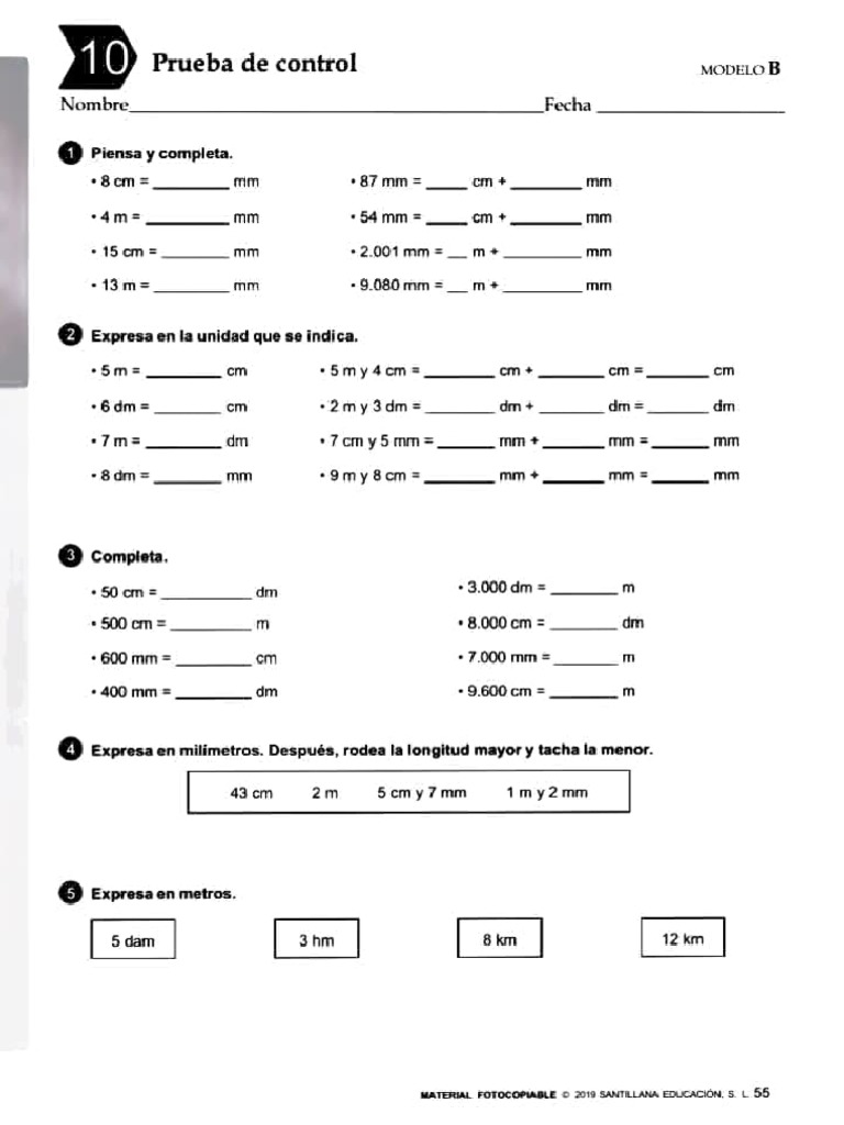 Mates Santillana 4 Primaria | PDF | Geometría | Unidades de medida
