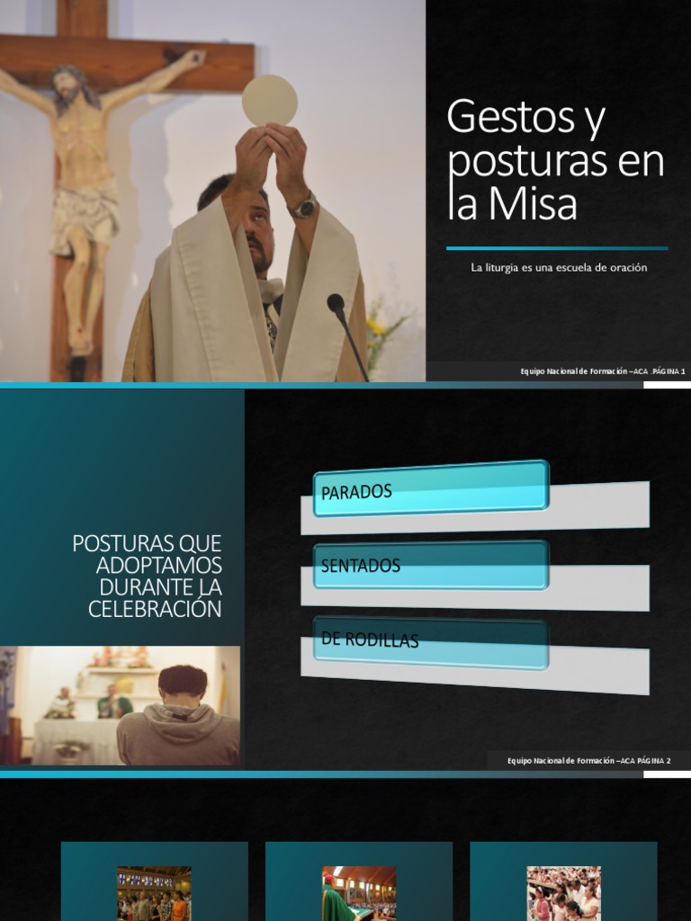 Gestos y Posturas en La Misa | PDF | Oración | eucaristía Gestos y Posturas en La Misa | PDF | Oración | eucaristía