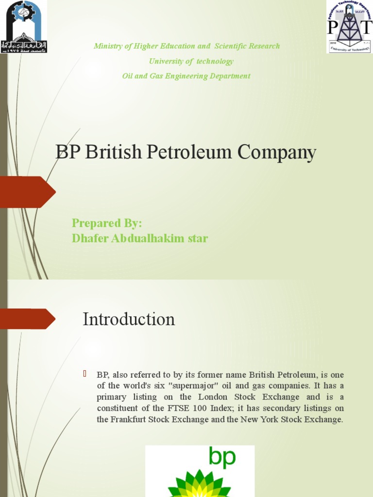 Overview of BP's Oil Operations and History | PDF