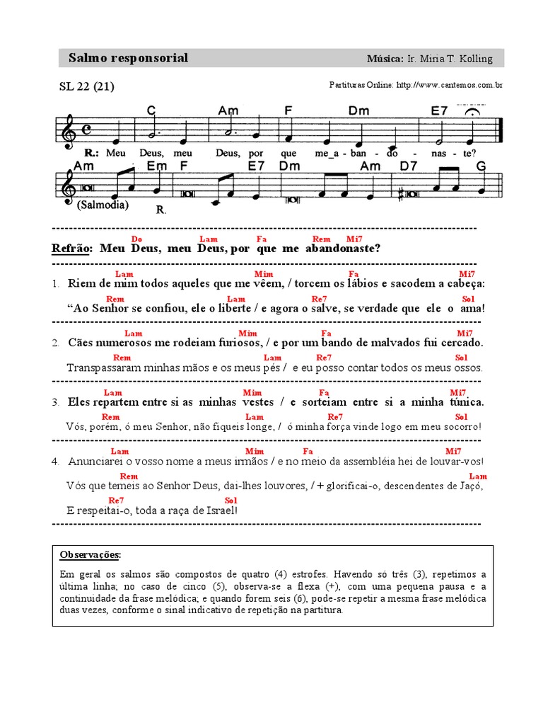 Meu Deus Meu Deus Porque Me Abandonaste | PDF