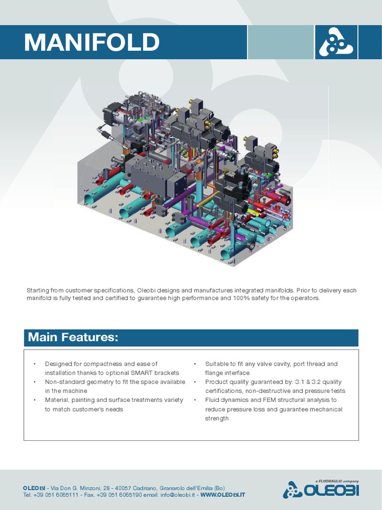 OLEOBI_SchedaTecnica_Manifold | PDF | Mechanical Engineering ...