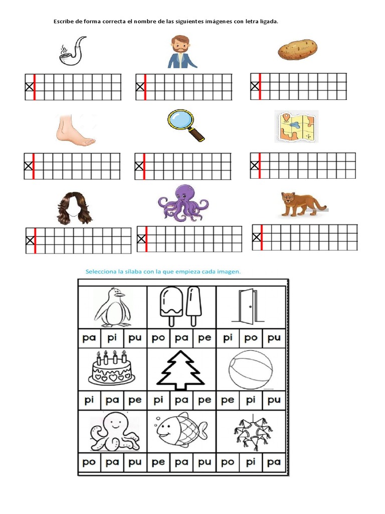 Vocabulario Pa Pe Pi Po Pu | PDF