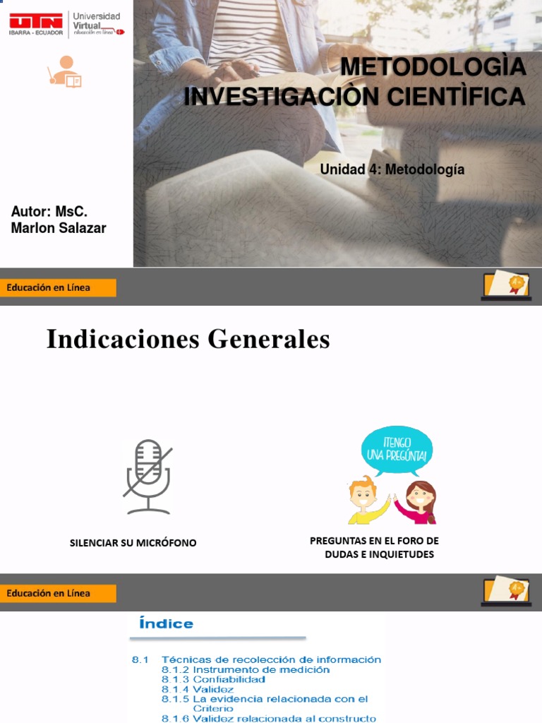 Unidad 4 Mti | PDF | Validez (Estadísticas) | Hipótesis