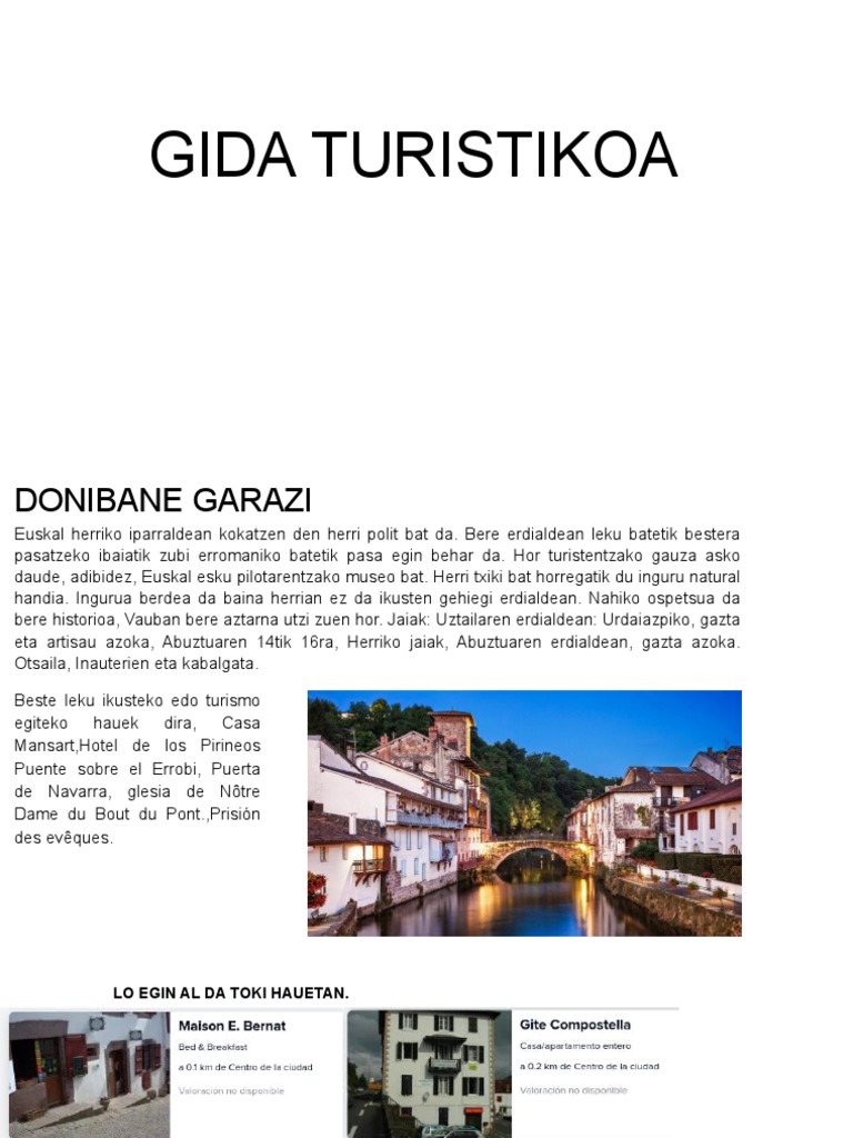 Gida Turistikoa | PDF