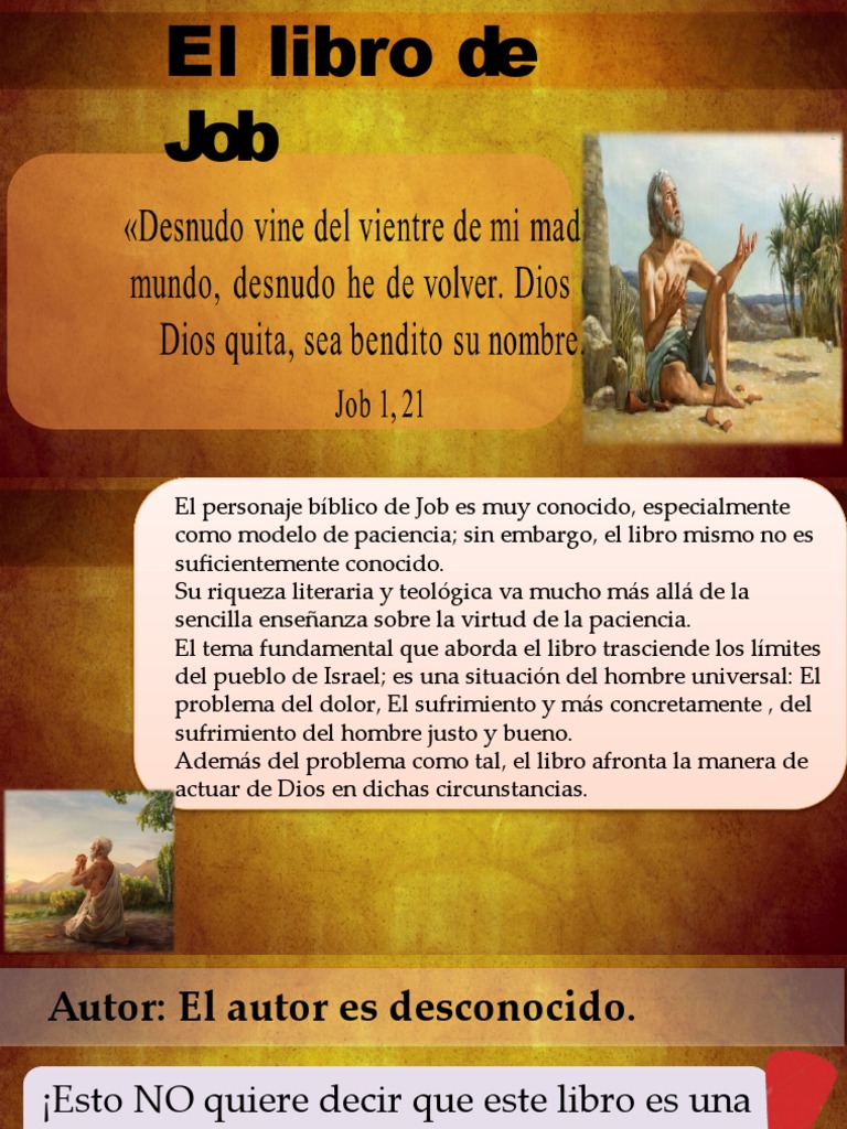 El sufrimiento y la justicia en Job | PDF | Libro de trabajo | Satán