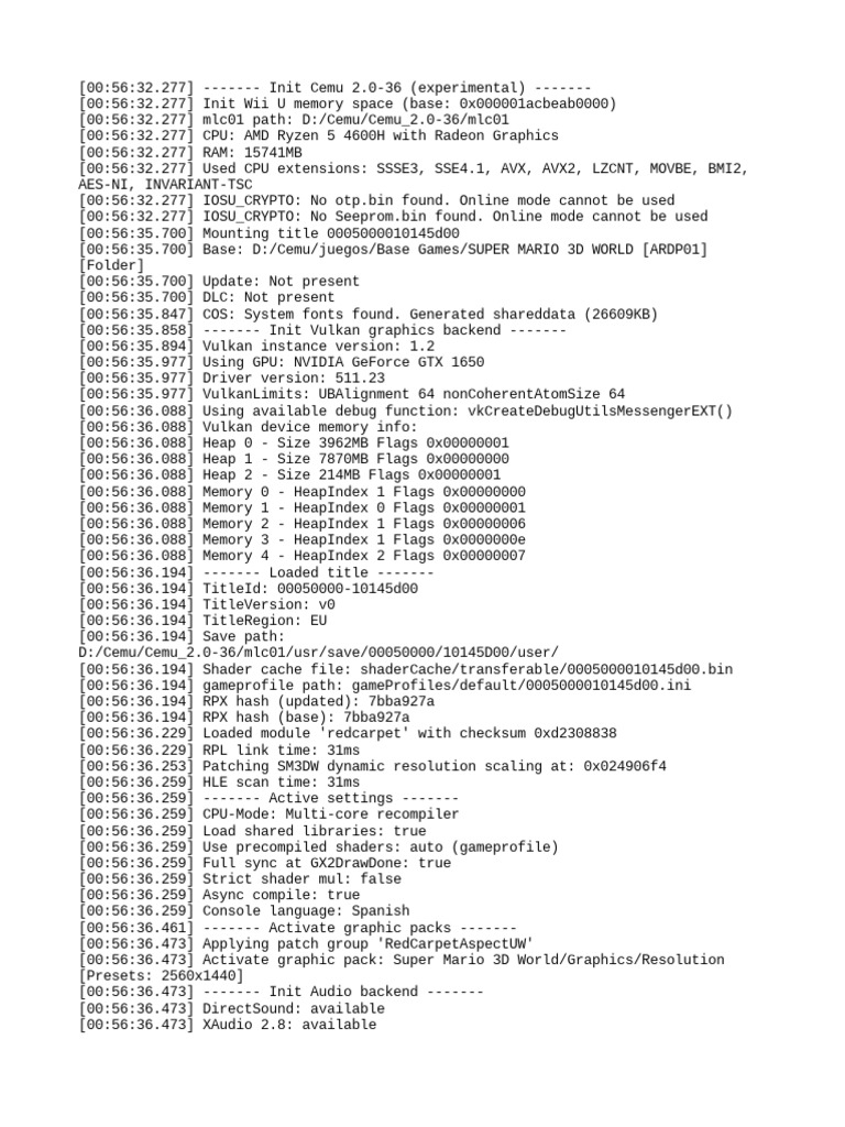 Log | PDF | Computer Architecture | Computer Hardware