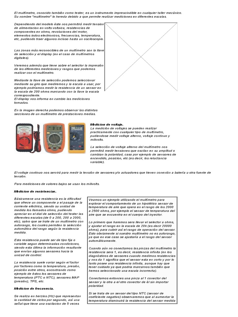 El Multímetro | PDF | Resistor | Ciencias fisicas